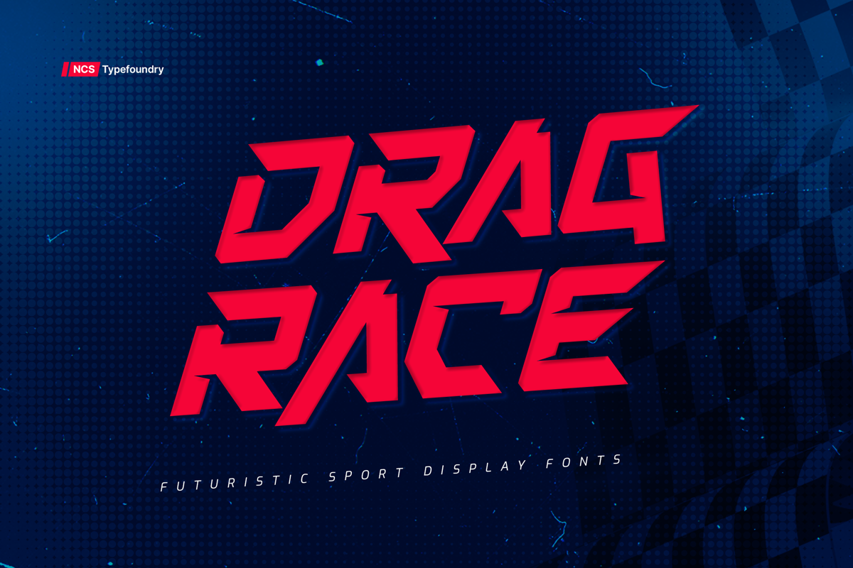 Dragrace Font | Namara Creative Studio | FontSpace
