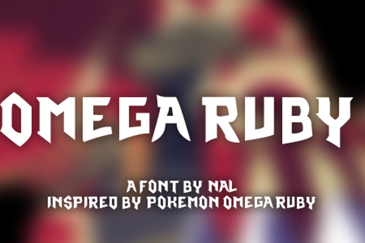 Omega Ruby Font | Chequered Ink | FontSpace