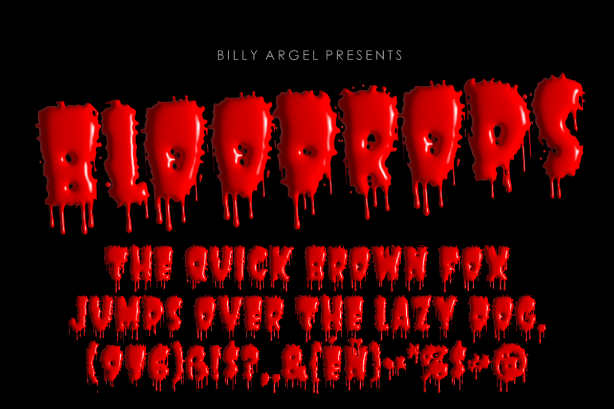 BLOODROPS Font - Free Download