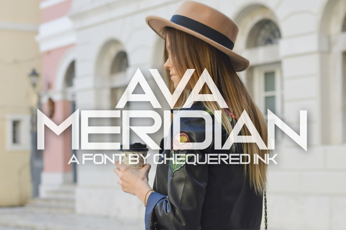 Ava Meridian Font | Chequered Ink | FontSpace