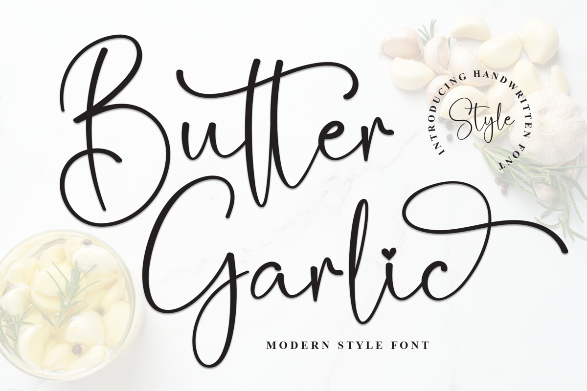 Butter Garlic Font - Free Download