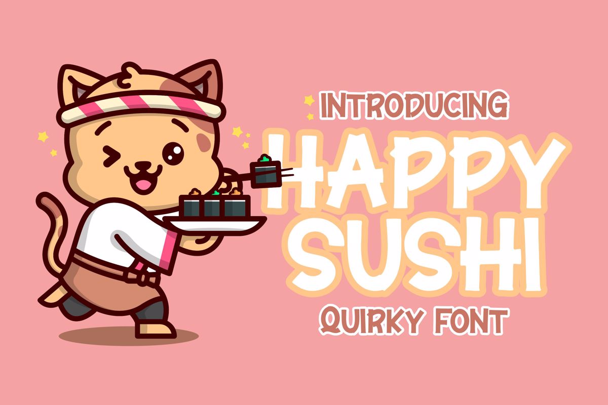 Happy Sushi Font | Integritype Studio | FontSpace