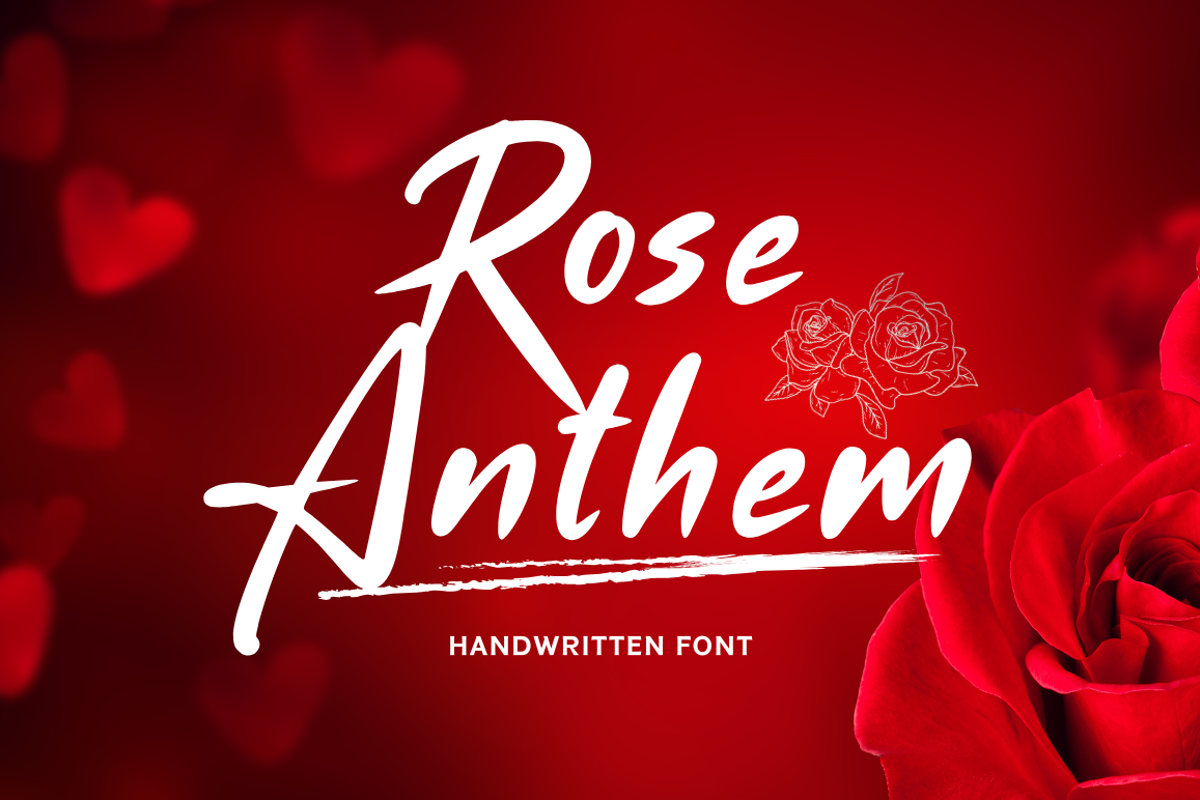 Rose Anthem Font | Sronstudio | FontSpace