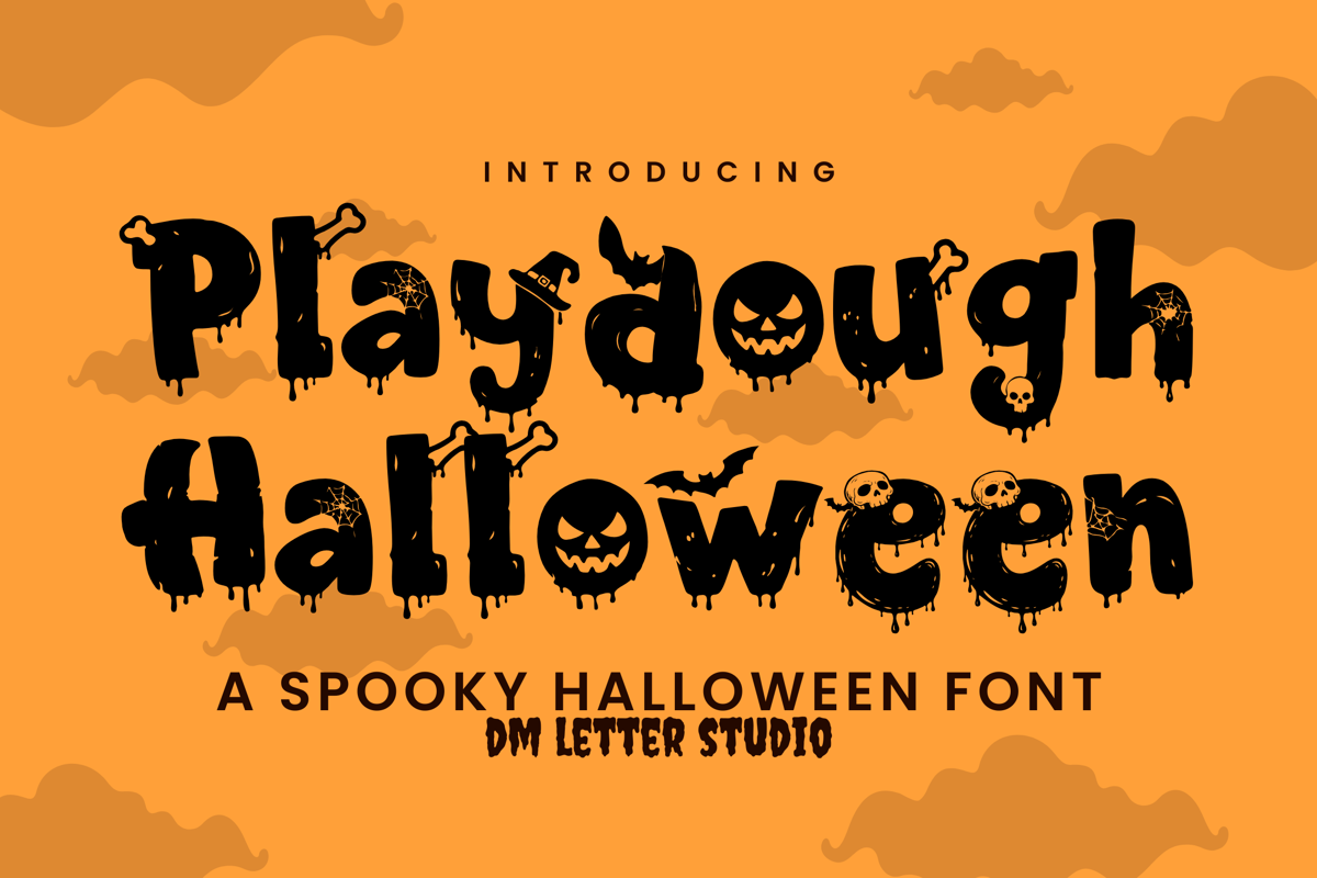 Playdough Halloween Font - Free Download