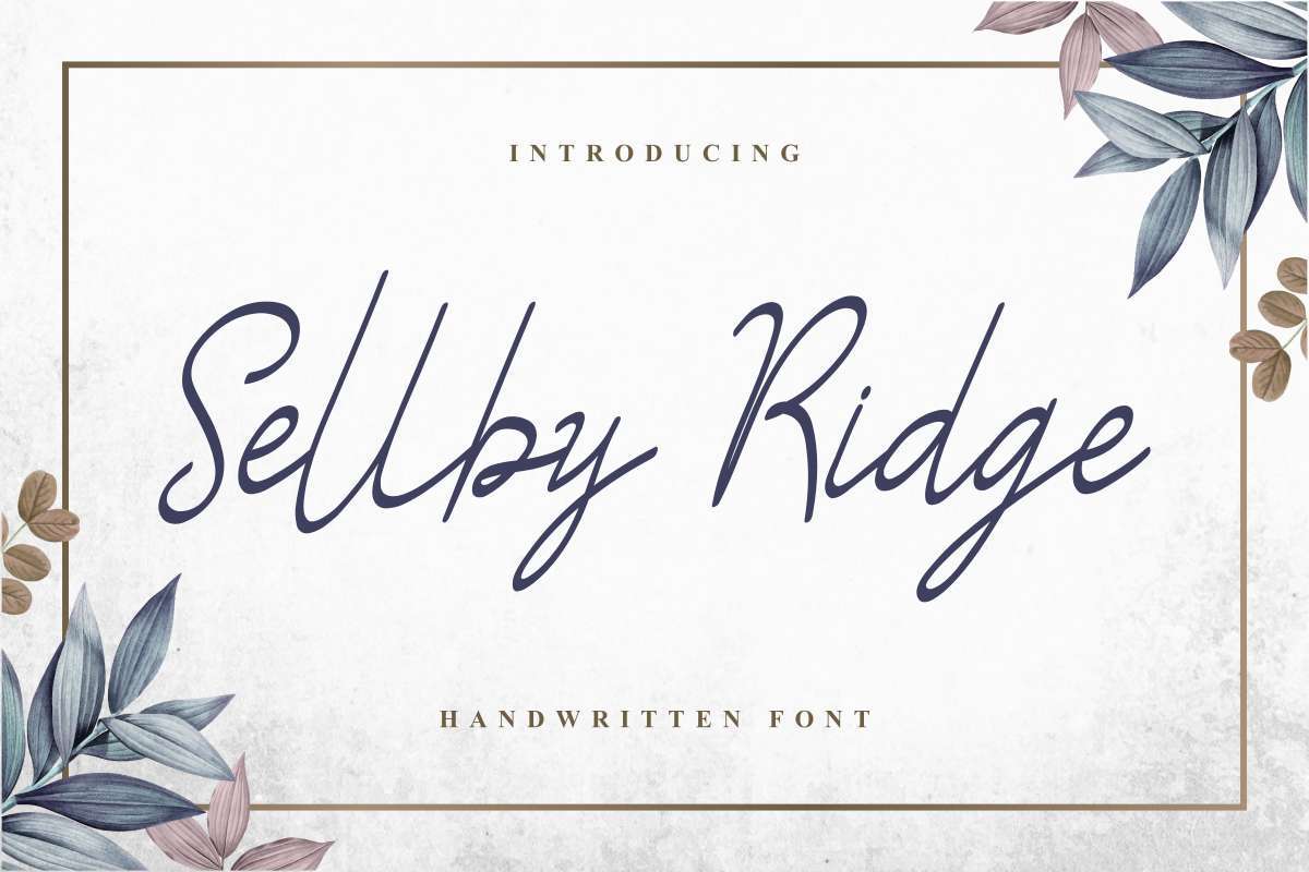 Sellby Ridge Font | Edric Studio | FontSpace