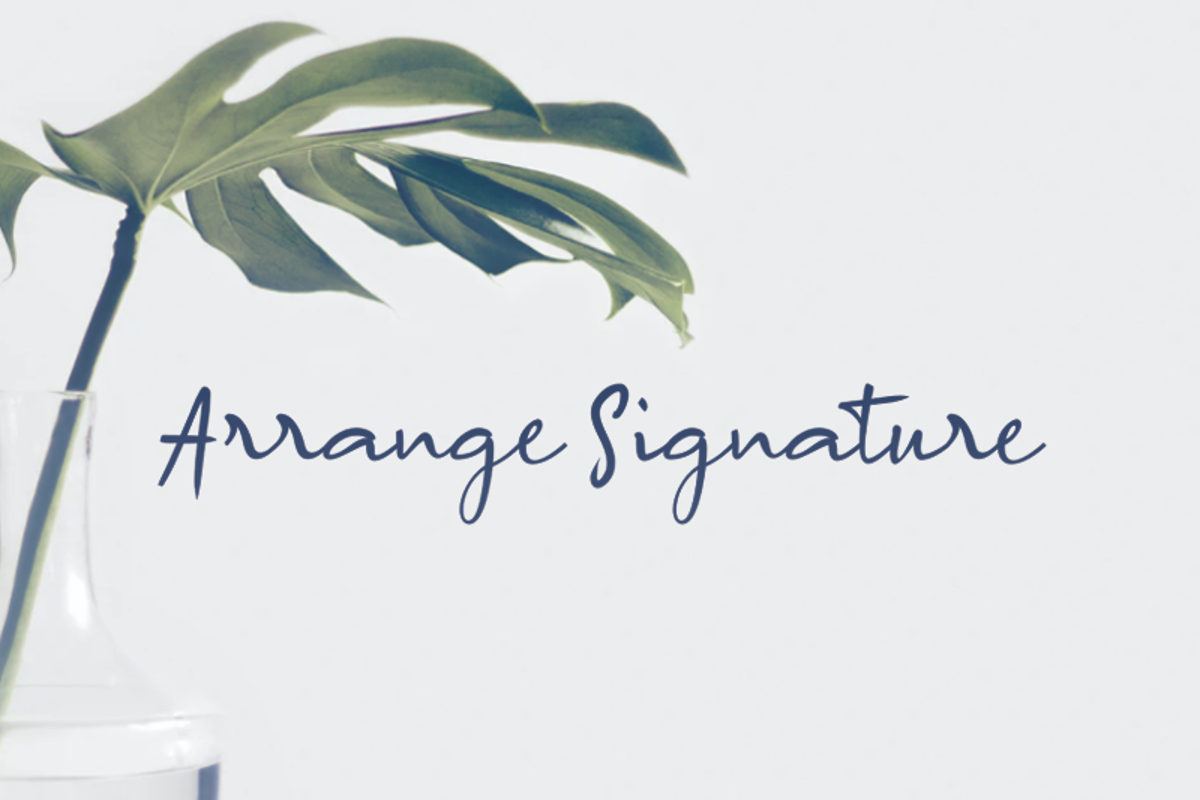 A Arrange Signature Font - Free Download
