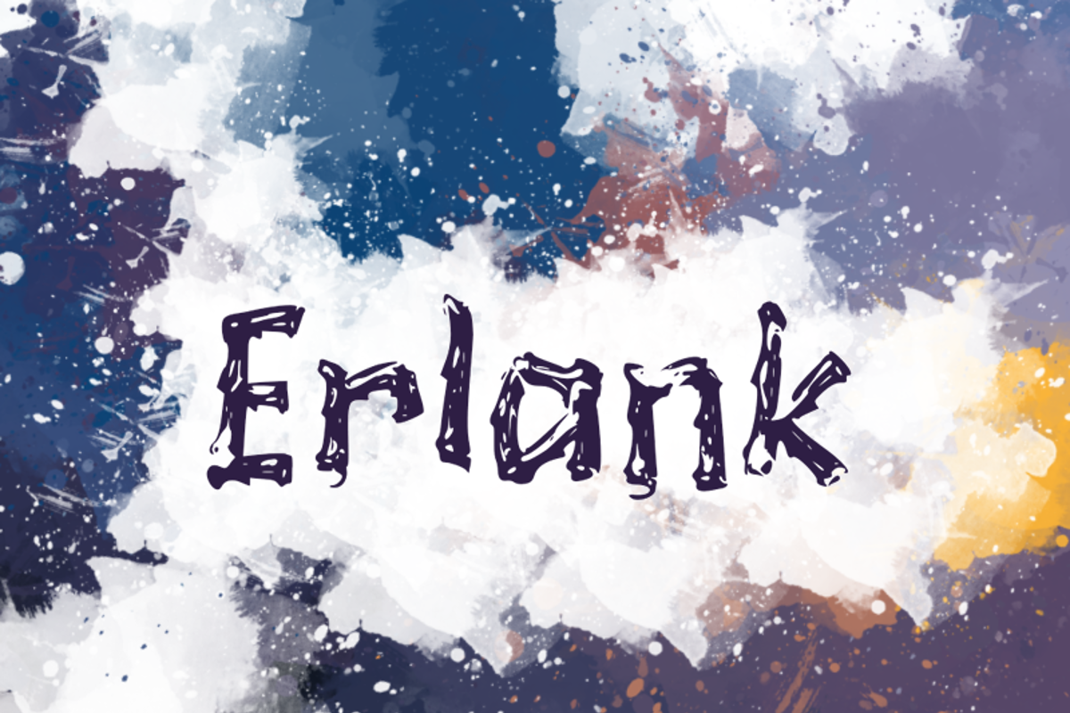 E Erlank Font | wepfont | FontSpace