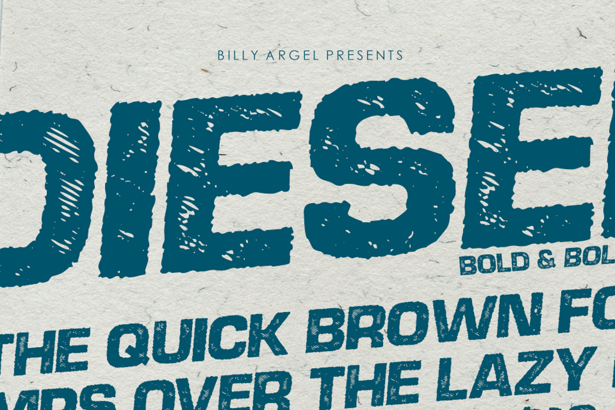 DIESEL ITALIC Font - Free Download