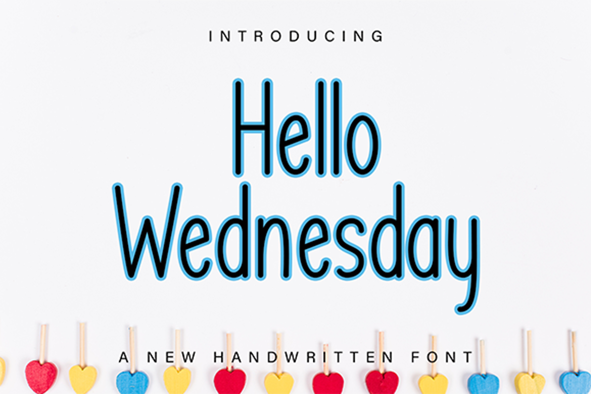 Hello Wednesday Font | DN Creative | FontSpace