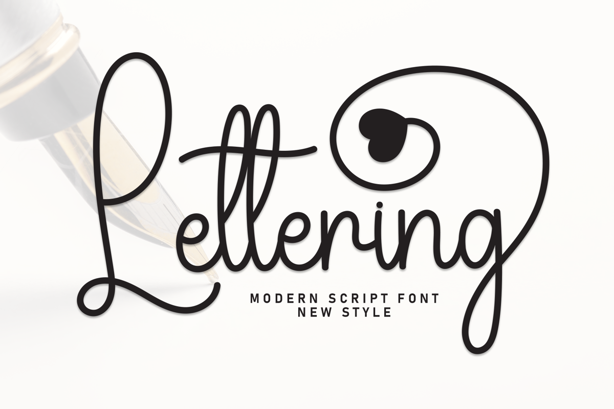 Lettering Font - Free Download