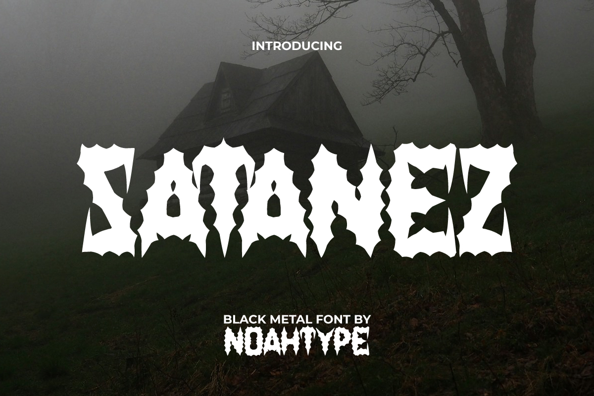 Satanez Font | noahtype | FontSpace