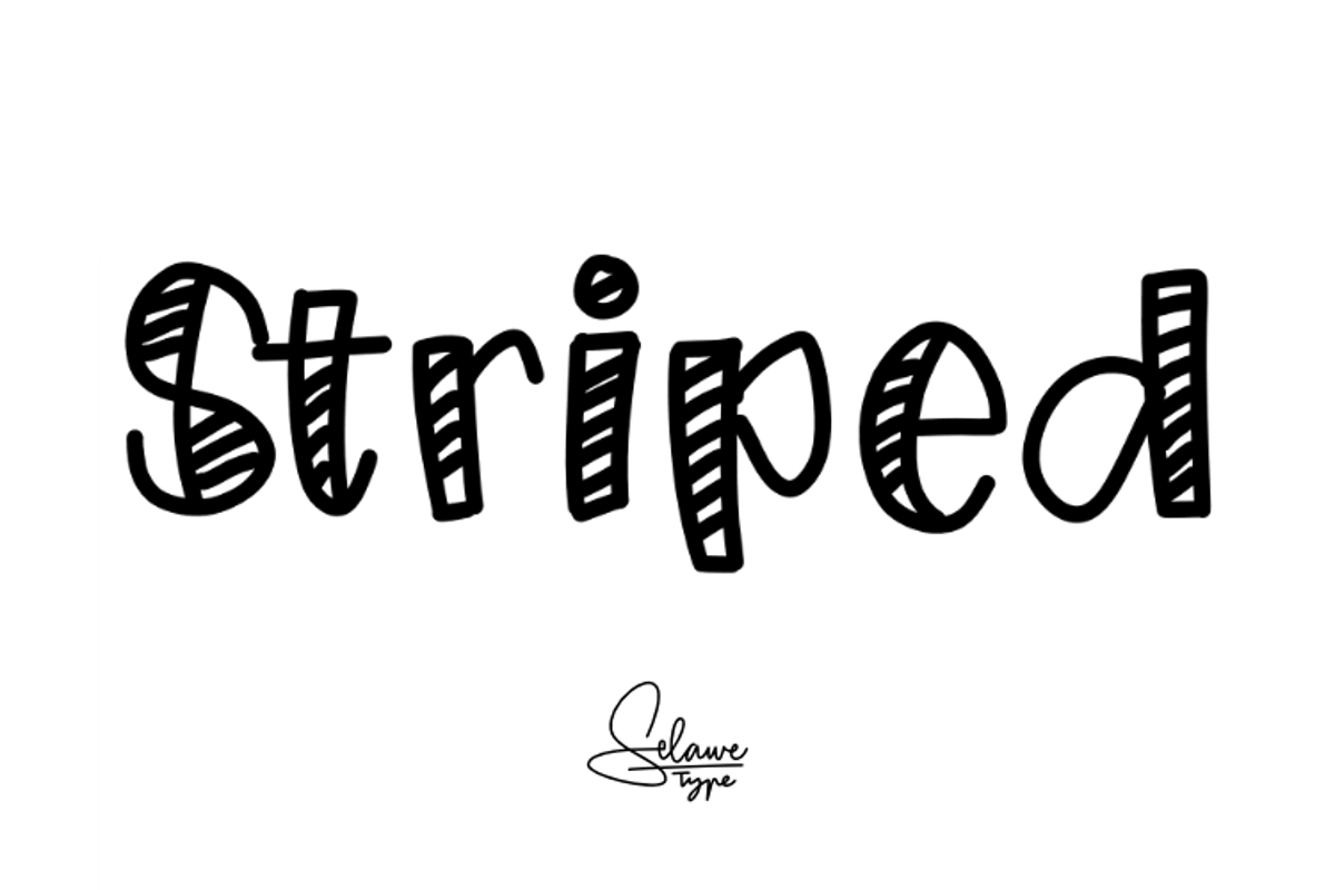 Striped Font - Free Download