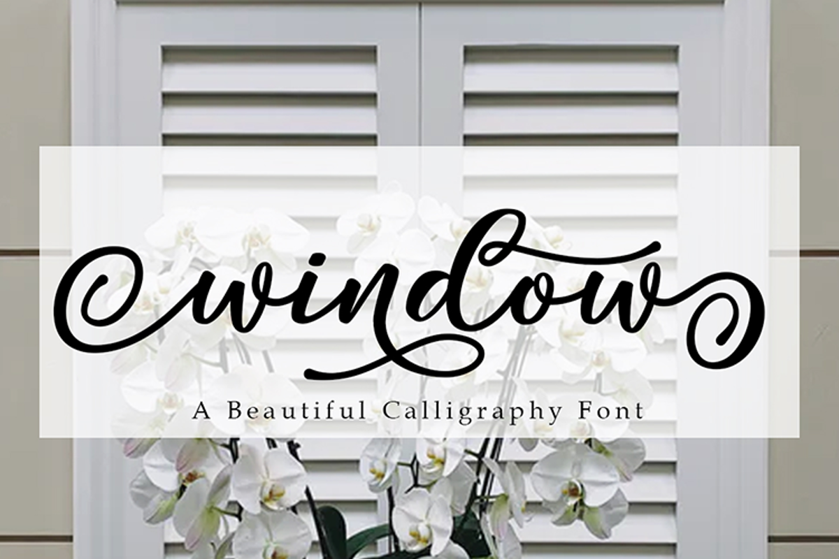 Window Font | Madatype Studio | FontSpace