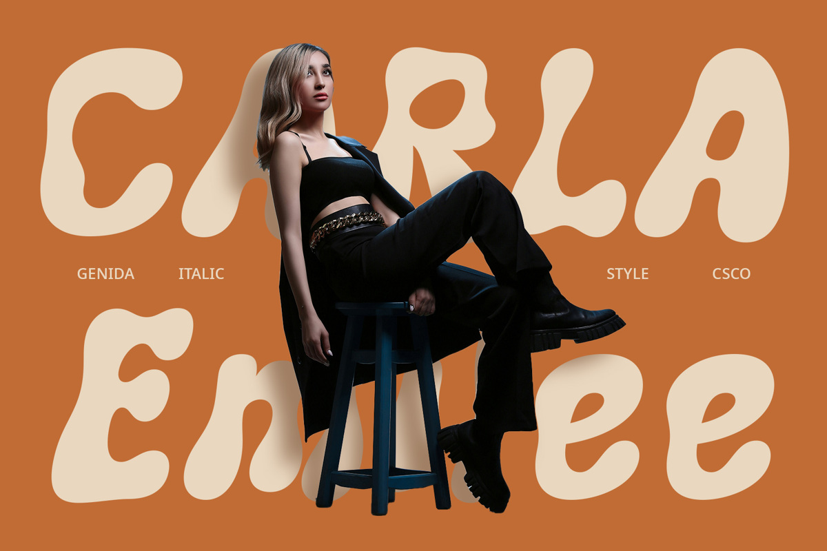 Genida Font | craftsupplyco | FontSpace