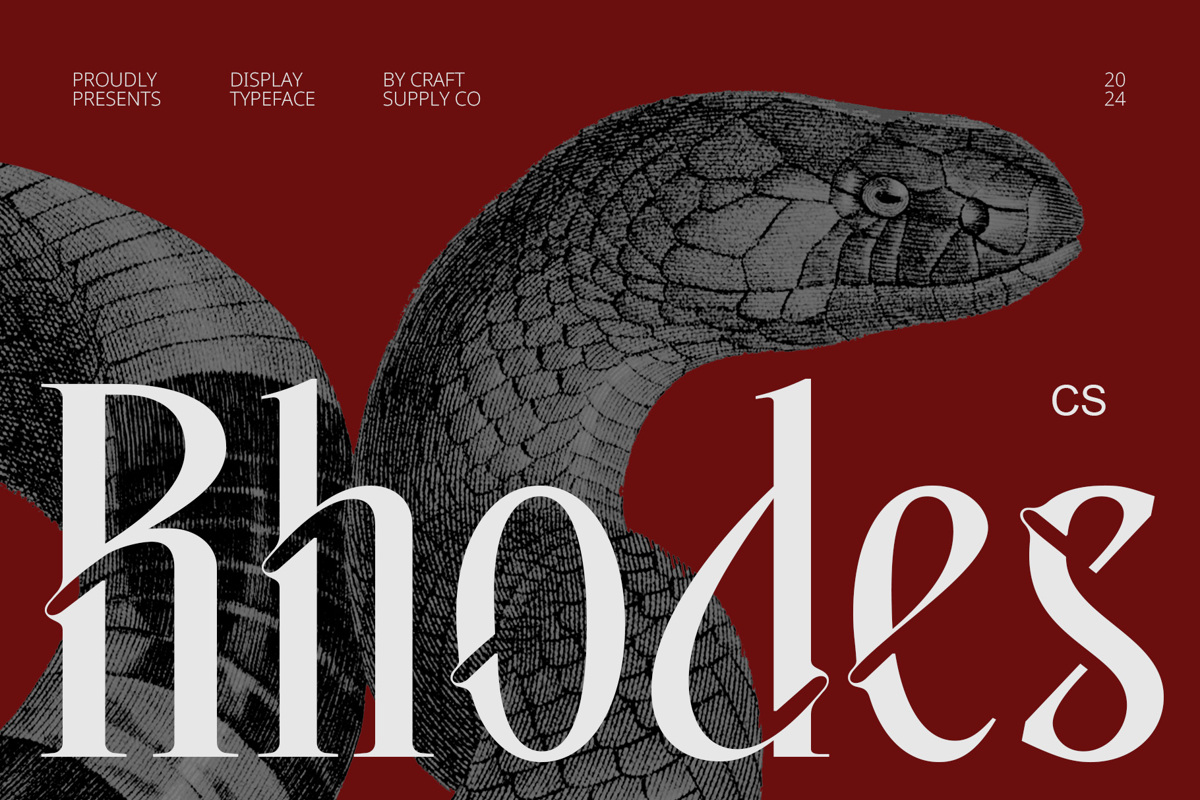 CS Rhodes Font | craftsupplyco | FontSpace