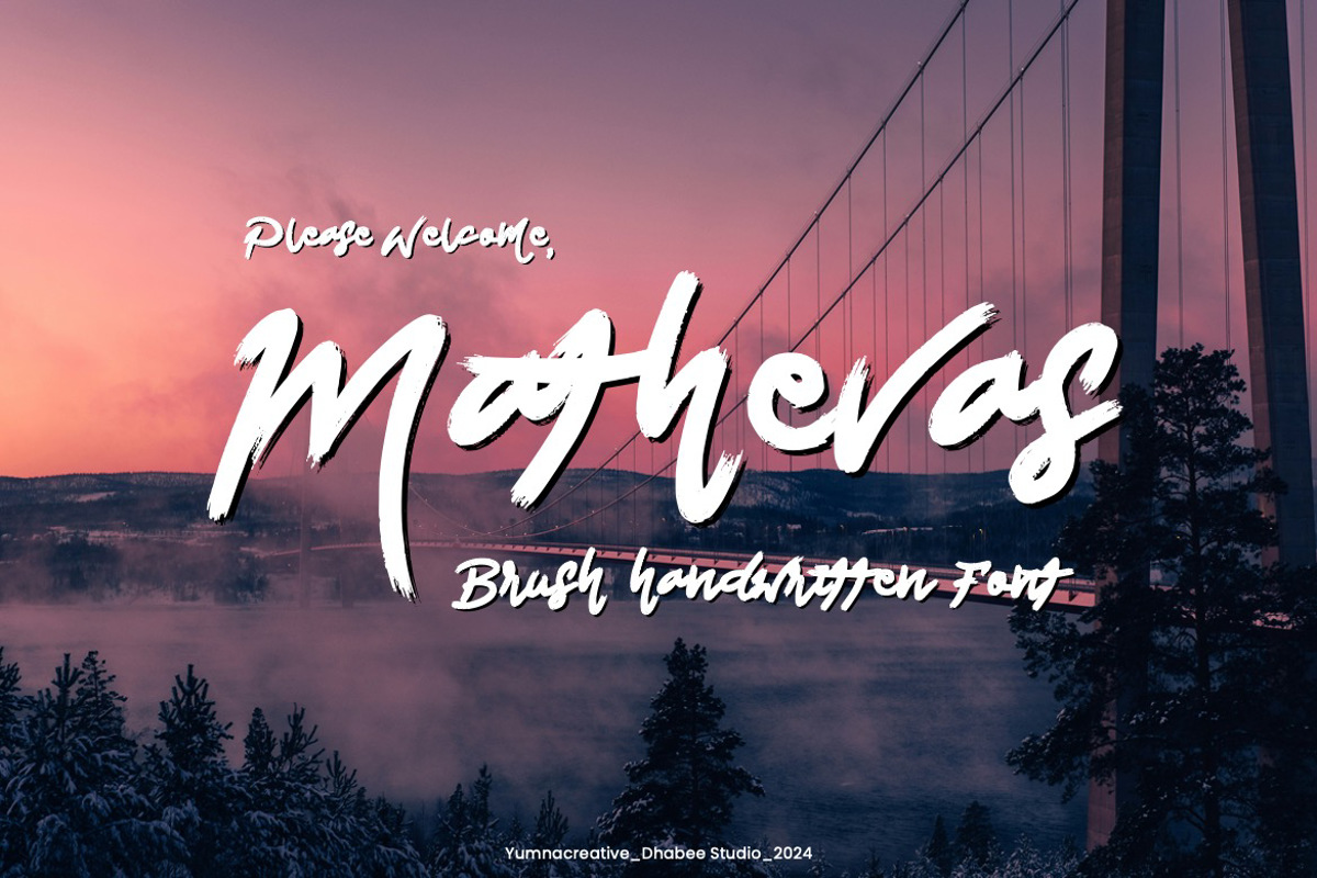 Mathevas Font | Dhabee | FontSpace