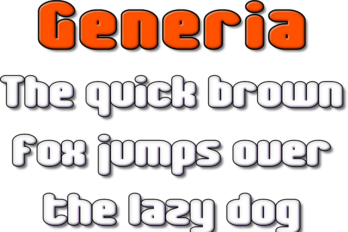Generia Font | ripoof | FontSpace