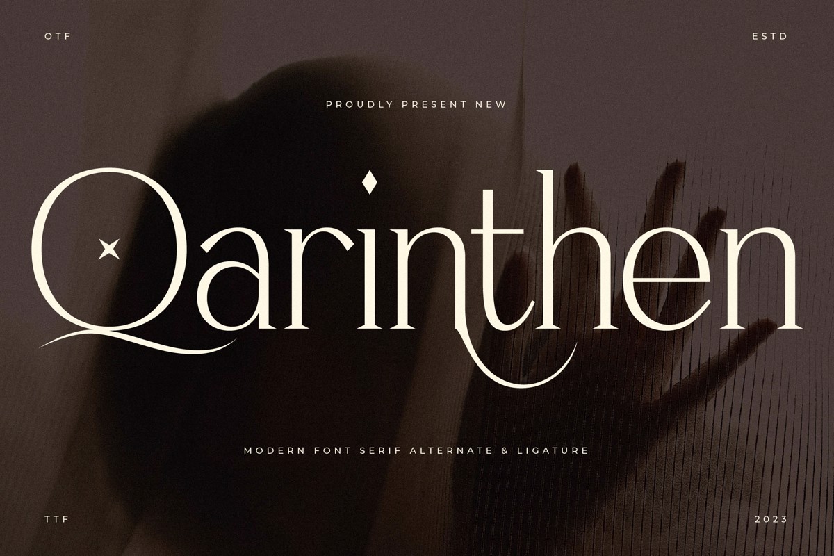 Qarinthen Font | Storytype Studio | FontSpace