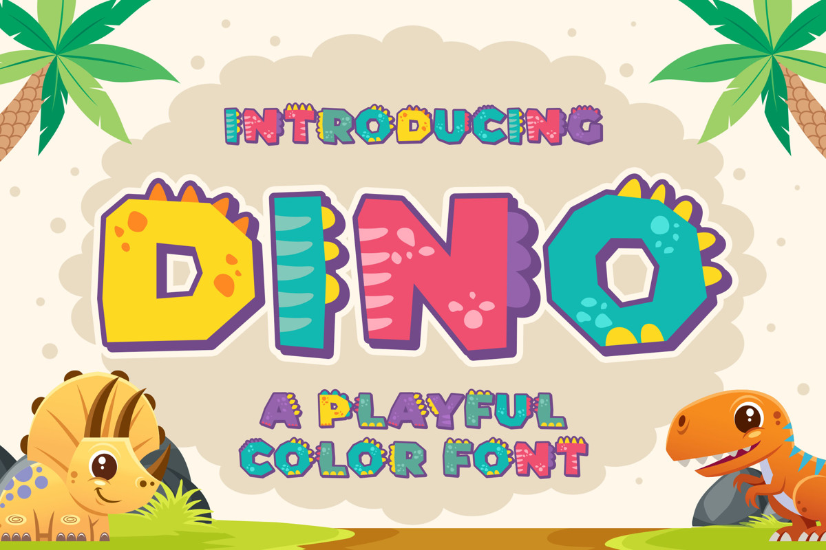 Dino Font | Blankids | FontSpace