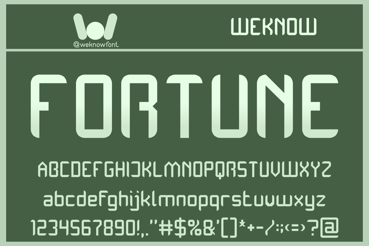 FORTUNE Font - Free Download