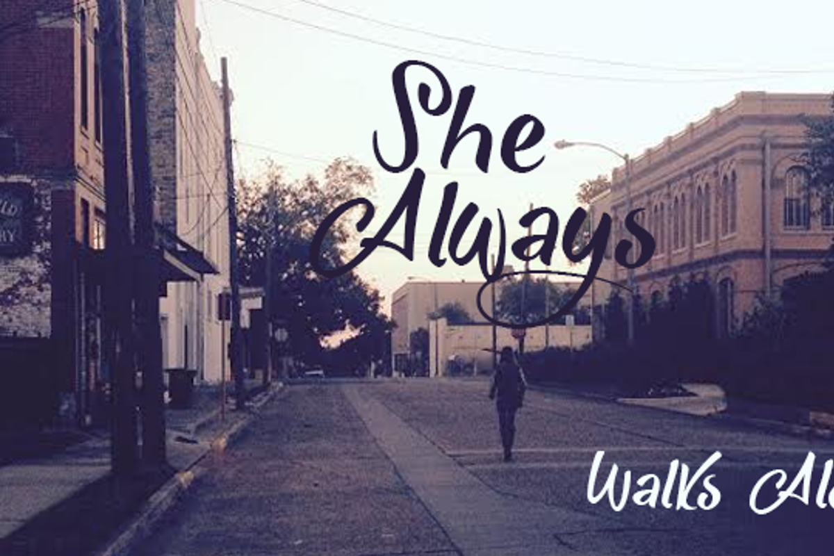 She Always Walk Alone Demo Font - Free Download