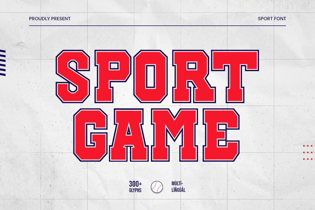 SPORT GAME Font - Free Download