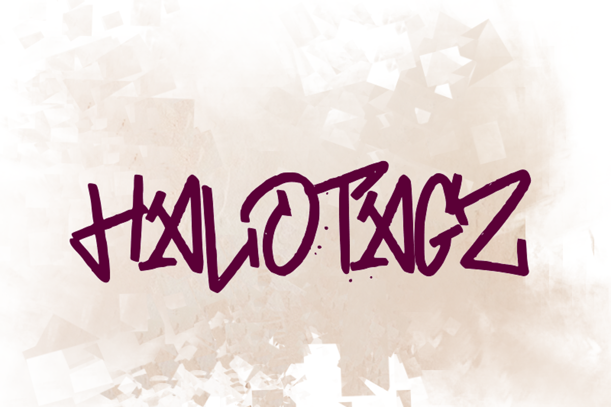 H Halotagz Font - Free Download