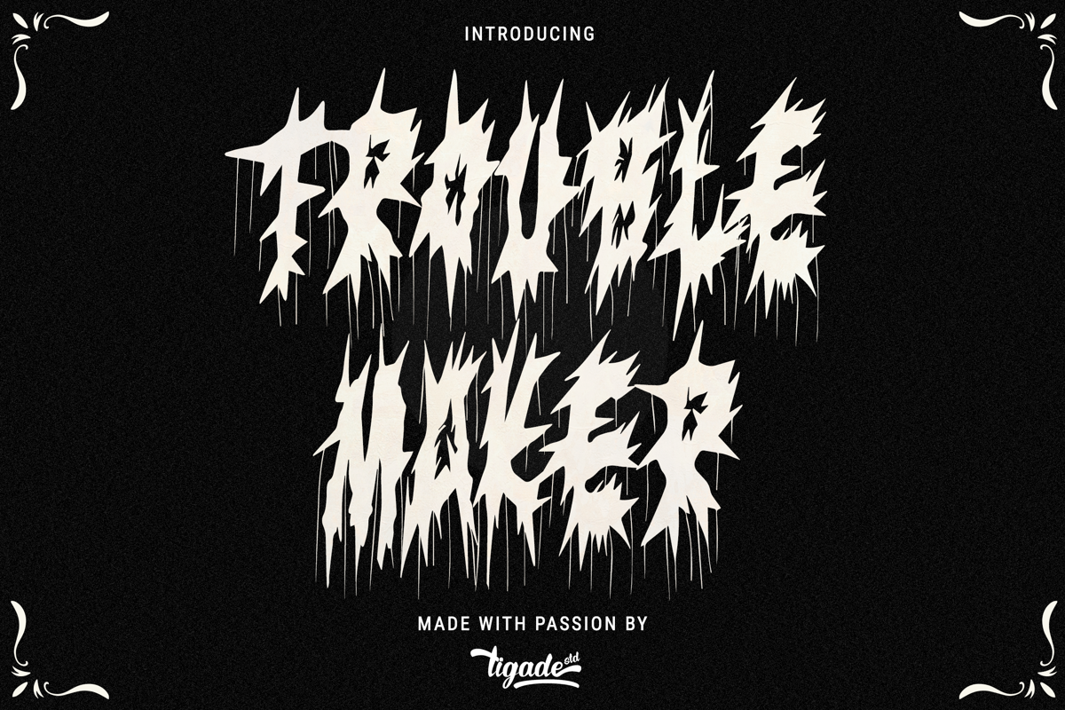 Trouble Maker Font | Tigade Std | FontSpace