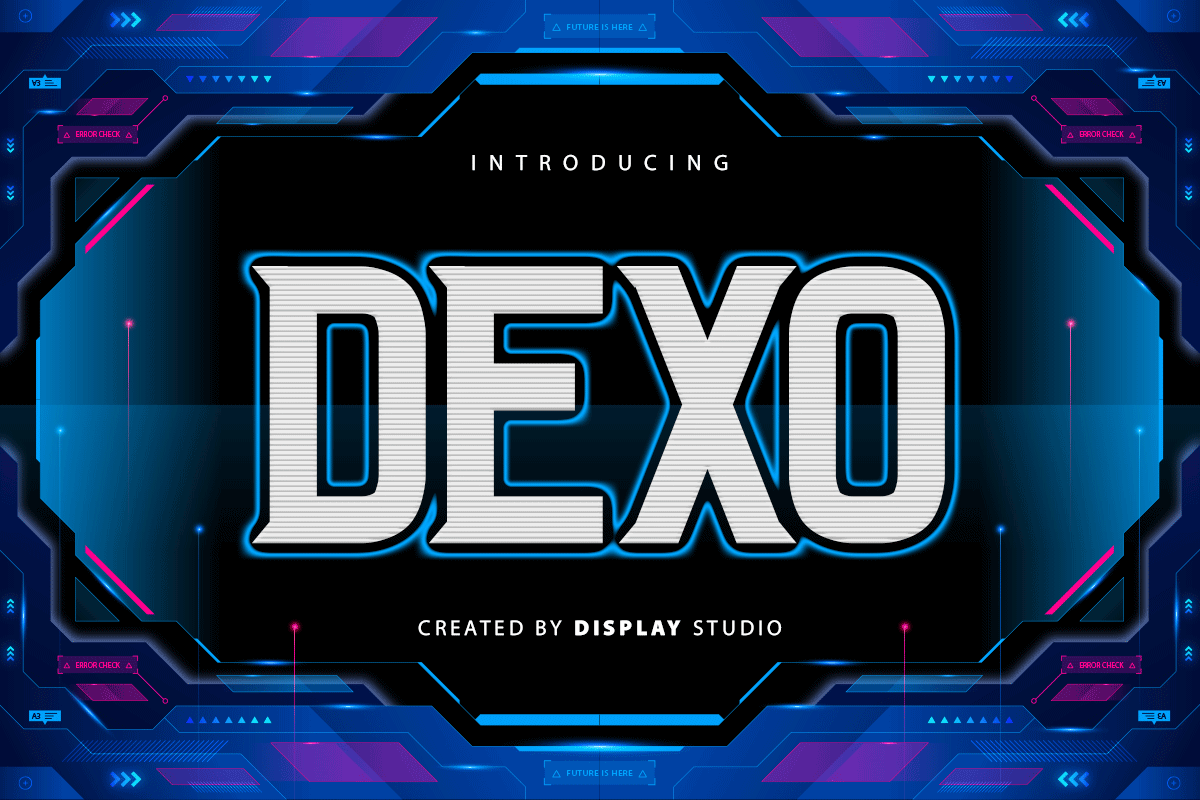 DEXO Font | DisplayStudio_ | FontSpace