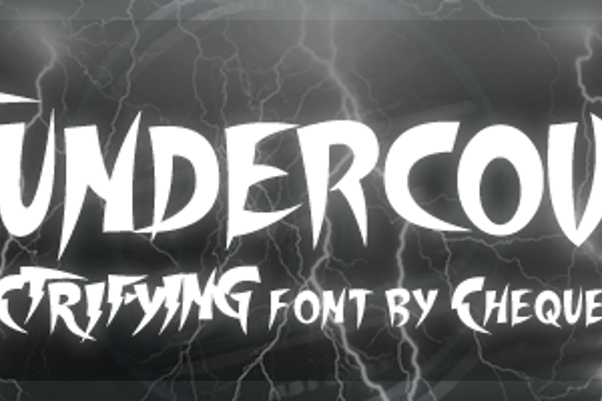 Thundercover Font | Chequered Ink | FontSpace