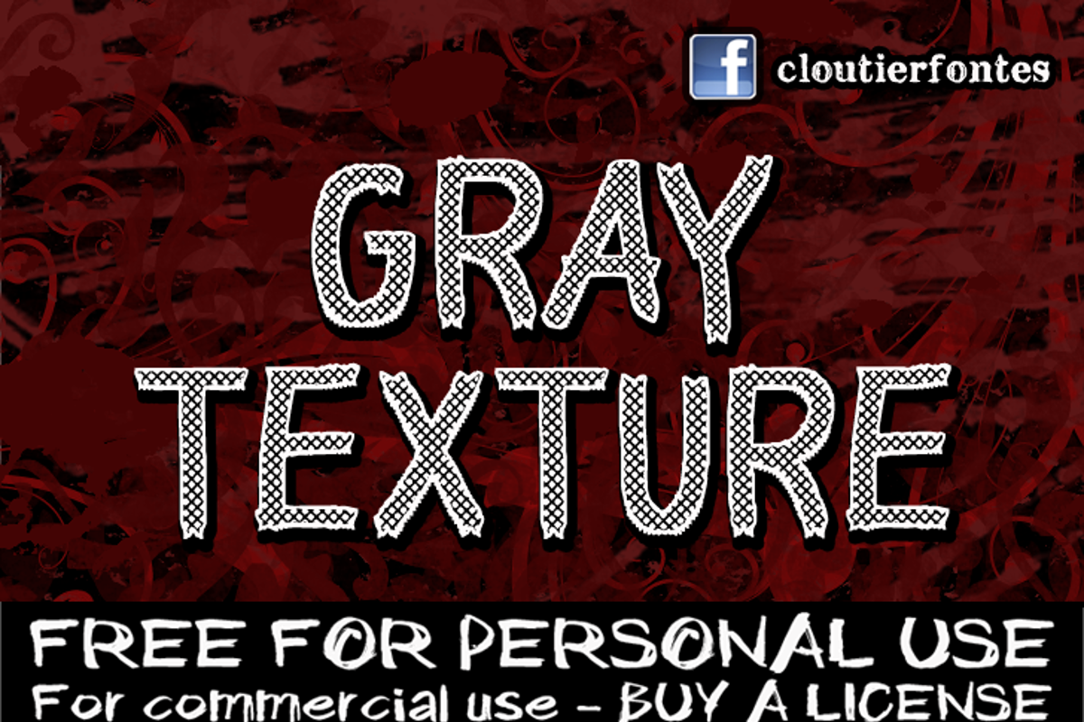 CF Gray Texture Font | CloutierFontes | FontSpace