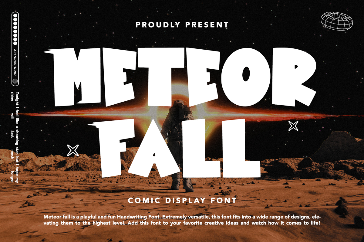 Meteor Fall Font | Asep Rendi | FontSpace