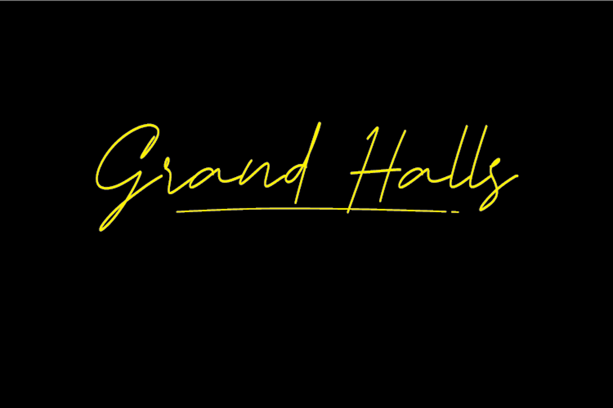 Grand Halls Font | Linafisstudio | FontSpace