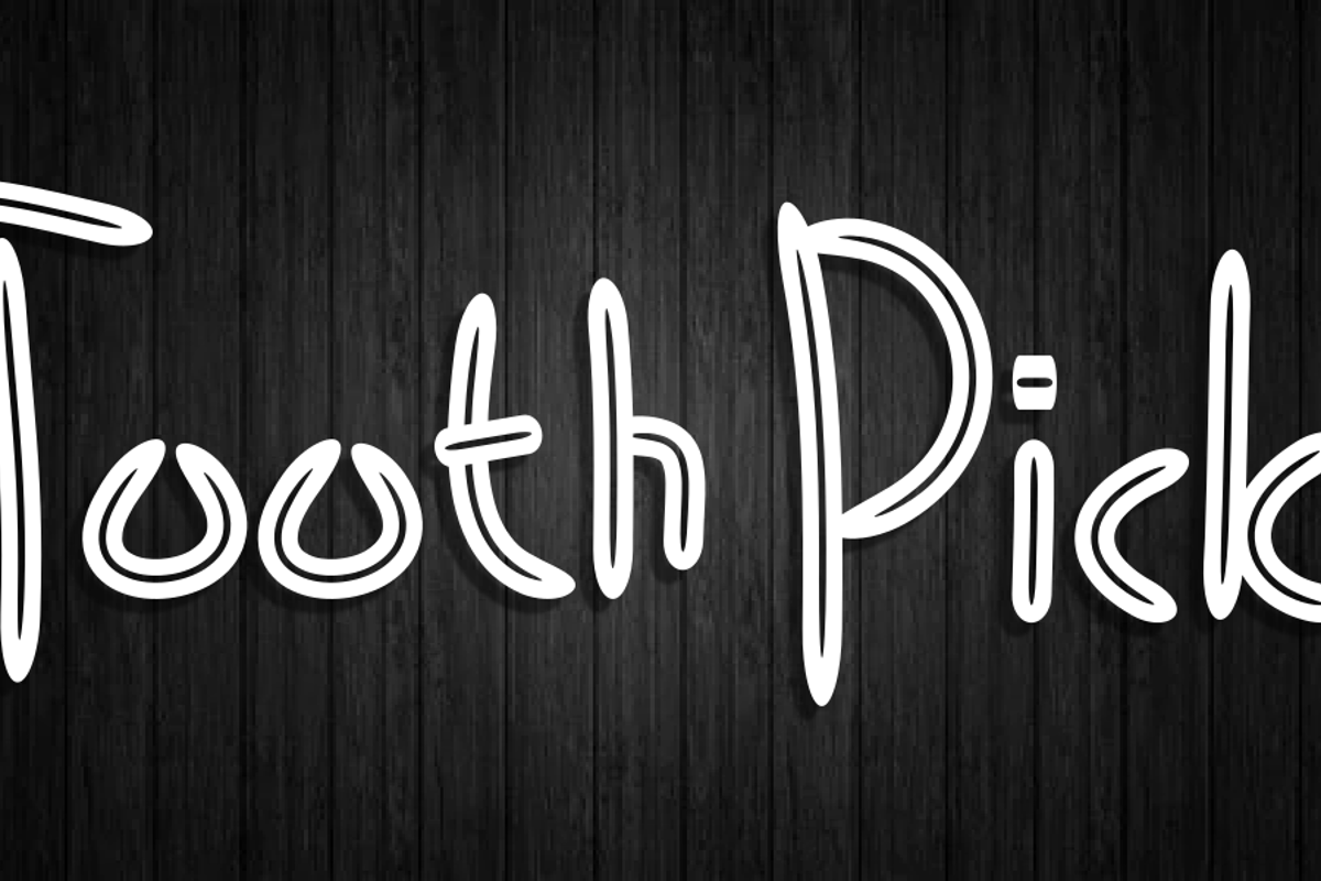 Tooth Picks Font - Free Download