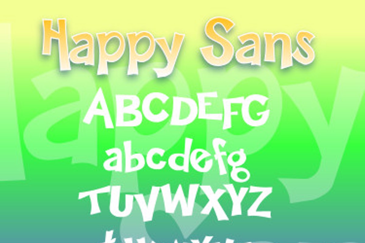 Happy Sans Font | Essqué Productions | FontSpace