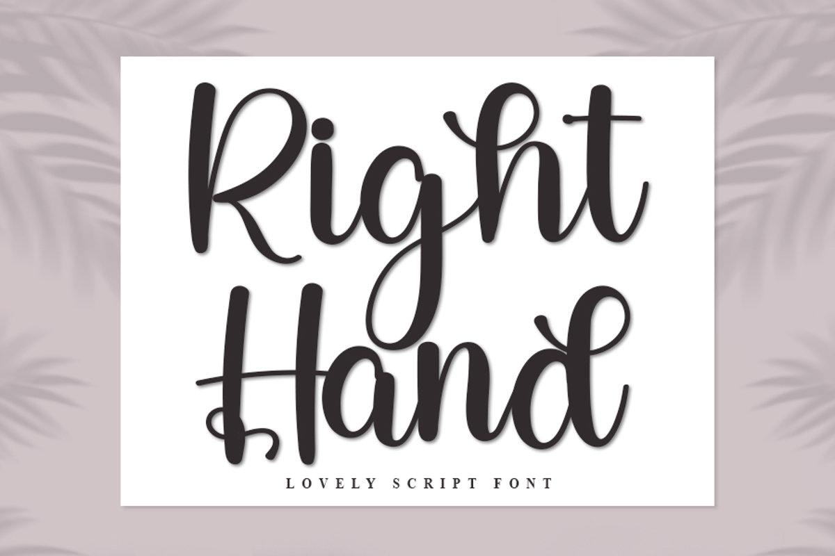 Right Hand Font - Free Download