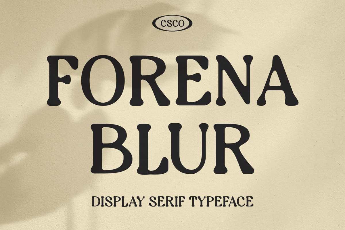 Forena Blur Font | craftsupplyco | FontSpace