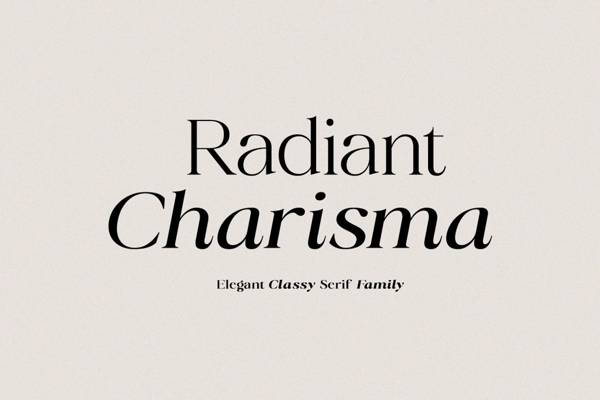 Radiant Charisma Font - Free Download