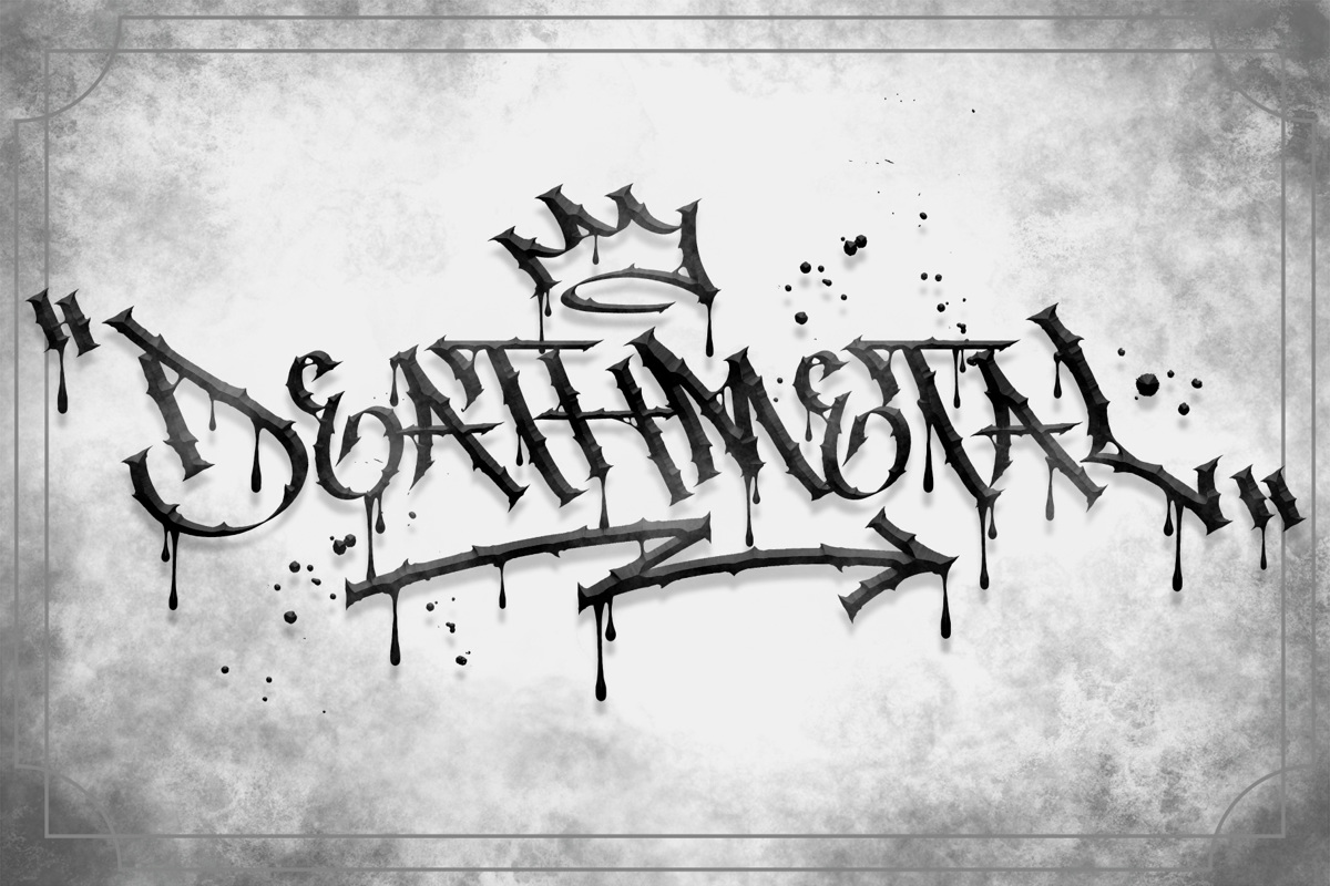 Deathmetal Font | madhaline studio | FontSpace
