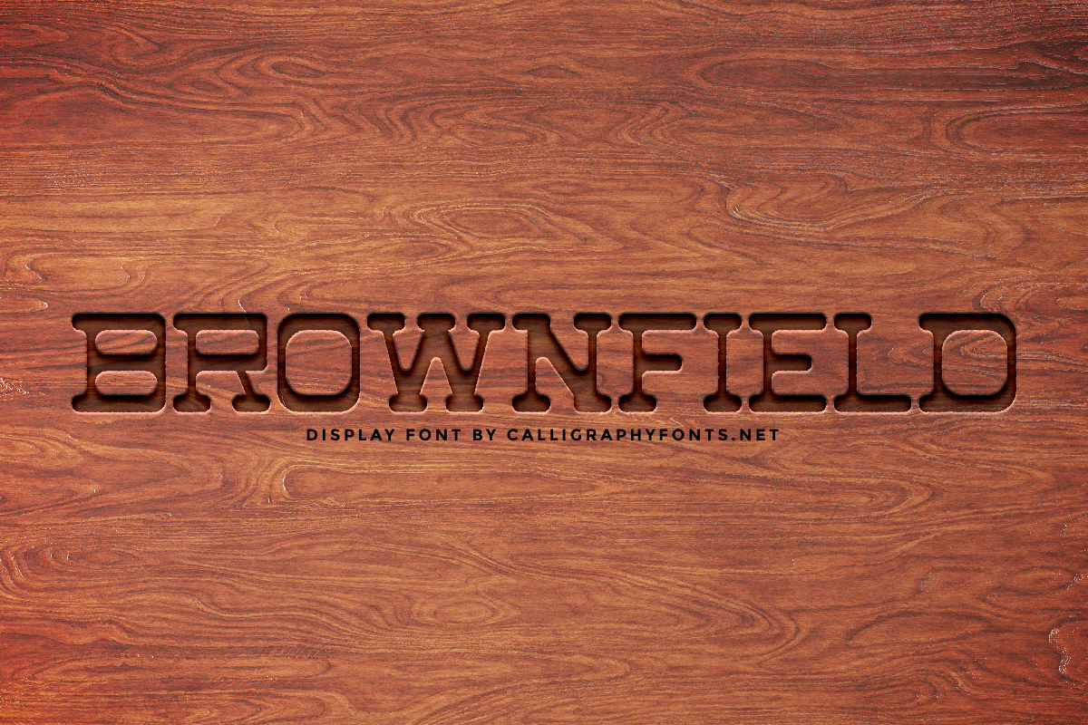 Brownfiled Font | CalligraphyFonts.net | FontSpace