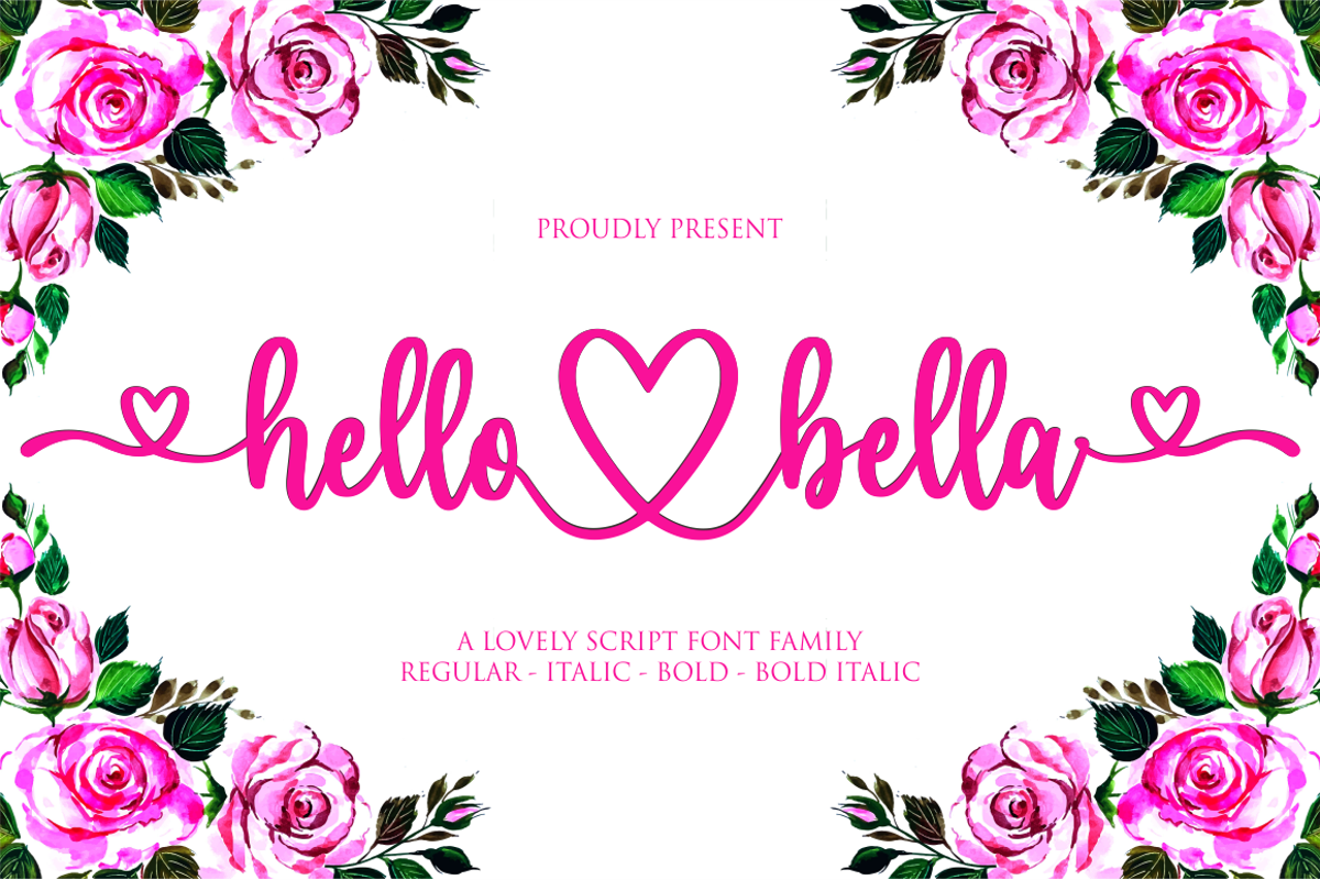 Hello bella Font - Free Download