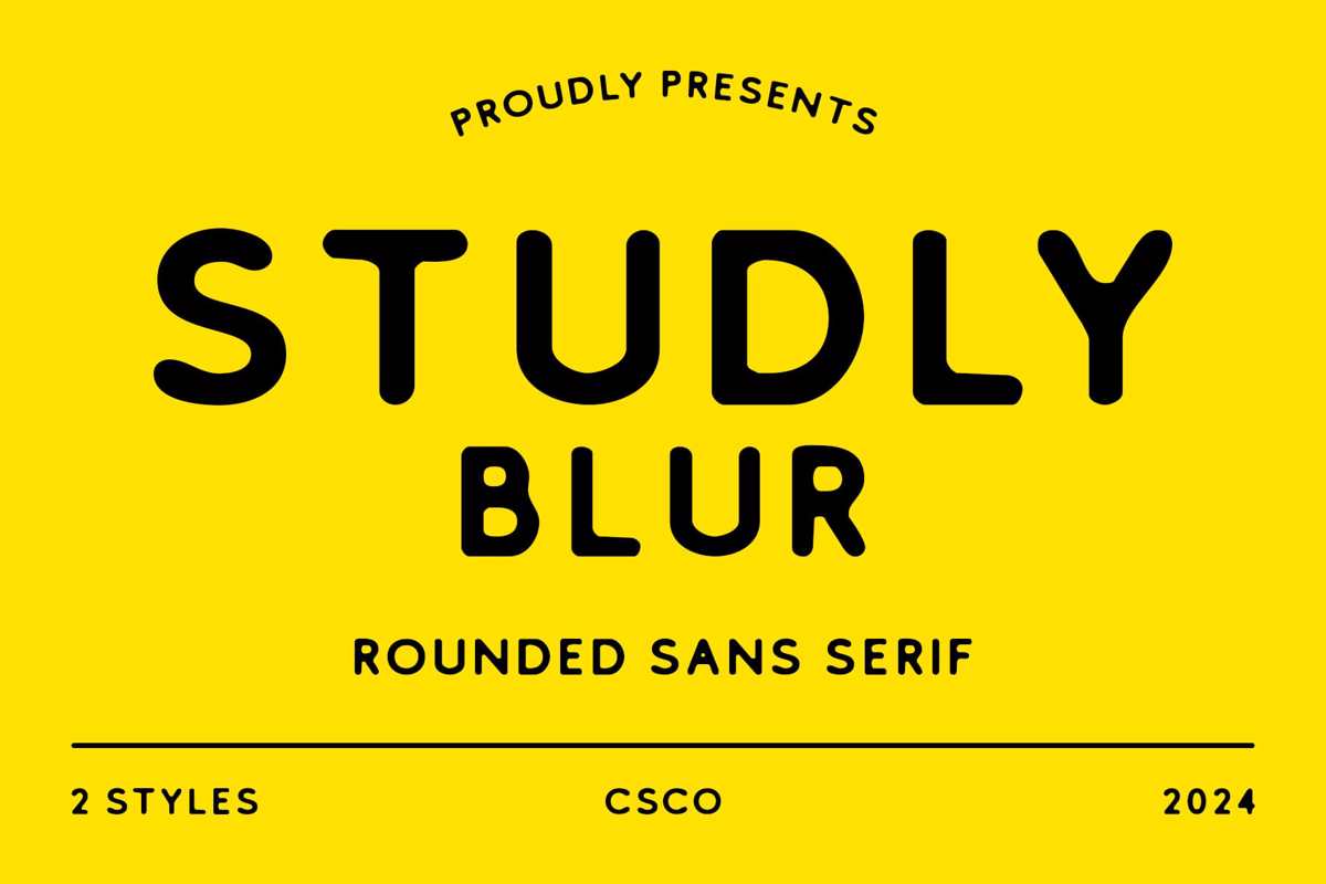 Studly Blur Font | craftsupplyco | FontSpace