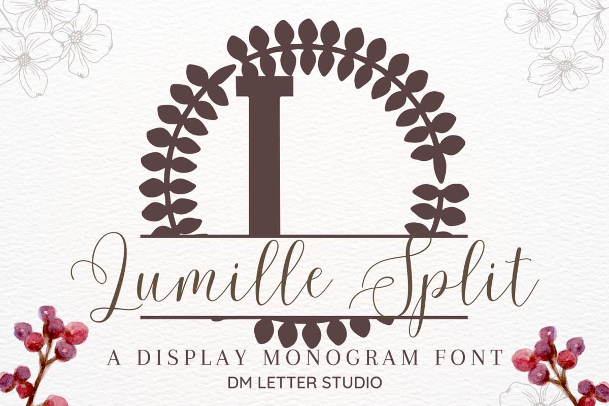 Lumille Split Monogram Font - Free Download