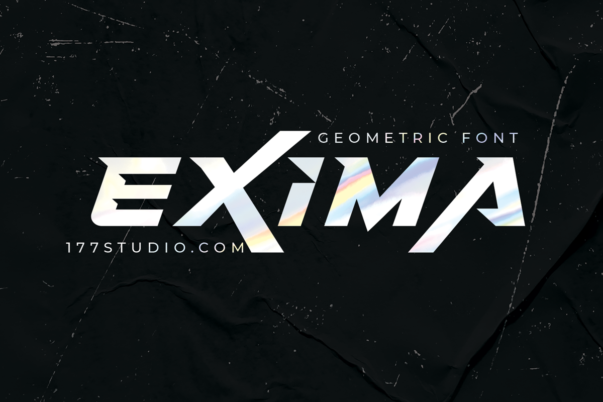 Exima Geometric Font | 177Studio | FontSpace