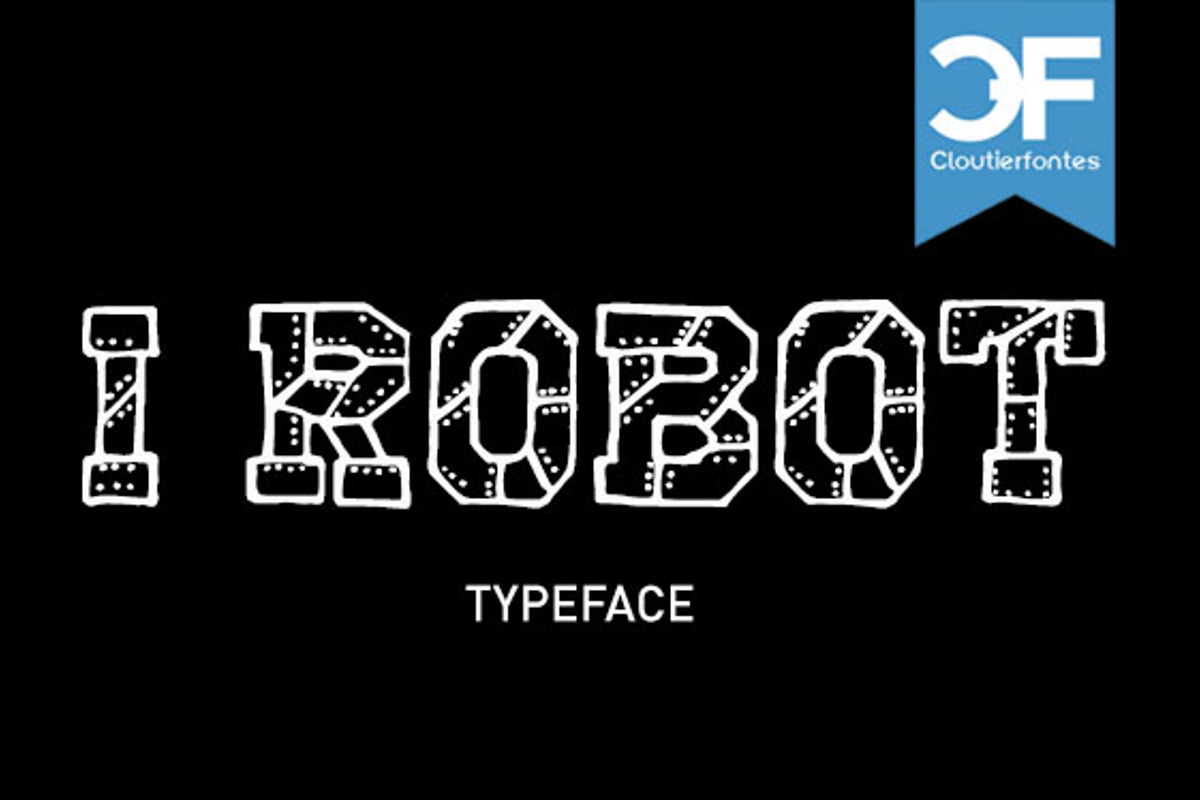 CF I Robot Font | CloutierFontes | FontSpace