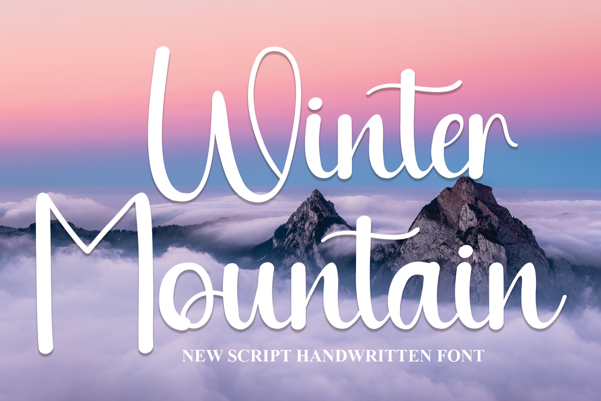 Winter Mountain Font | scratchones_creative | FontSpace