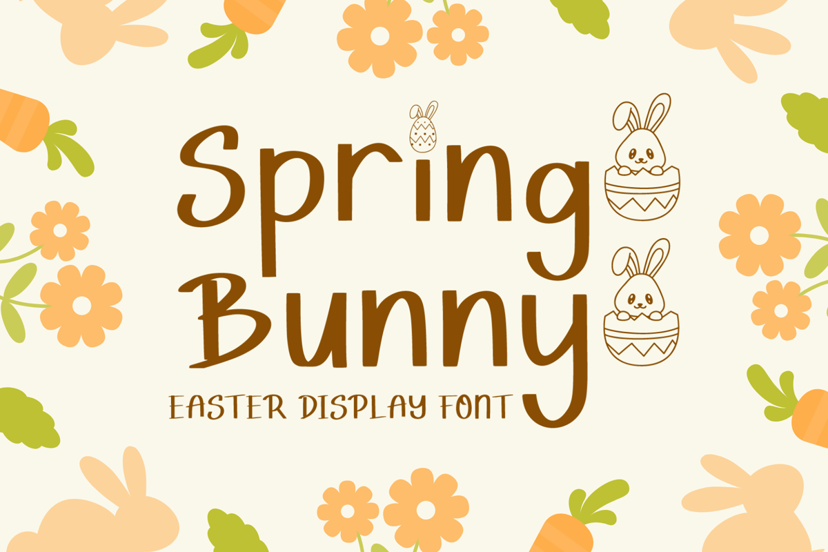 Spring Bunny Font - Free Download