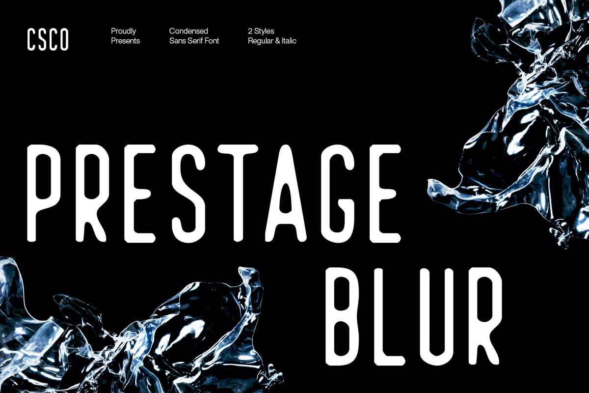 Prestage Blur Font - Free Download