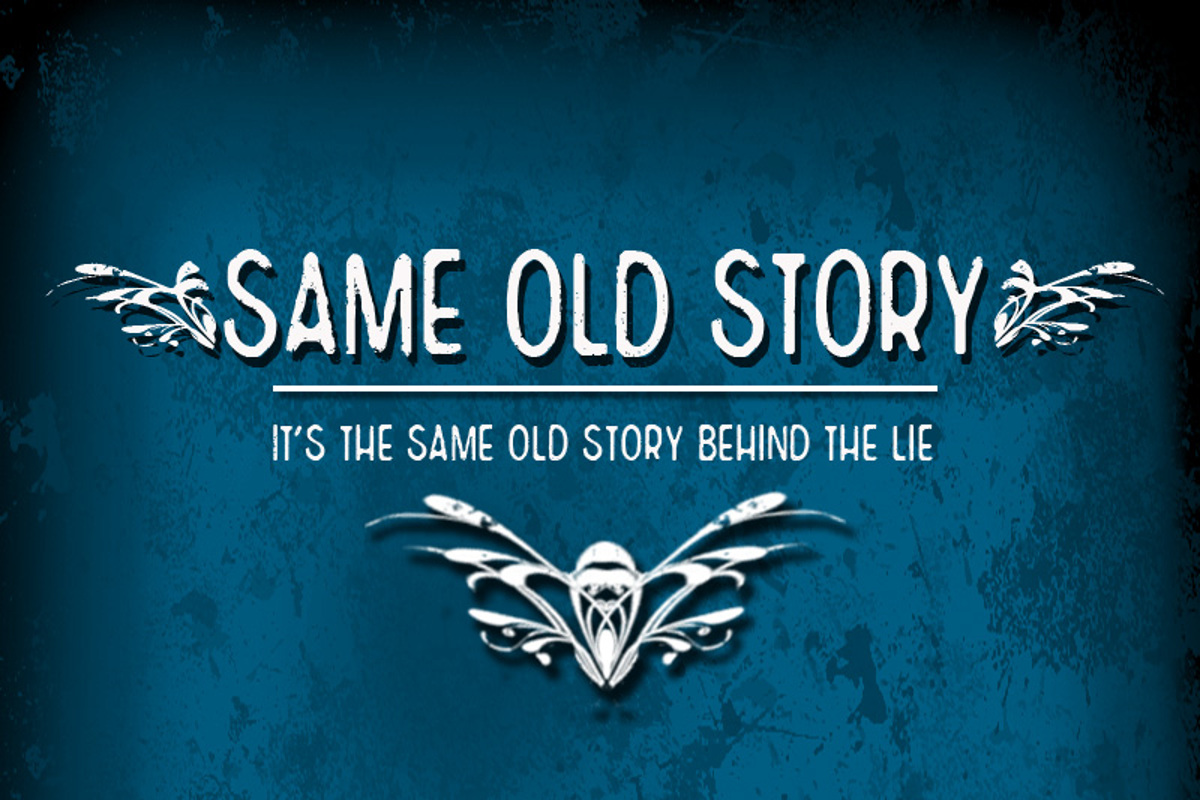CF Same Old Story Font | CloutierFontes | FontSpace