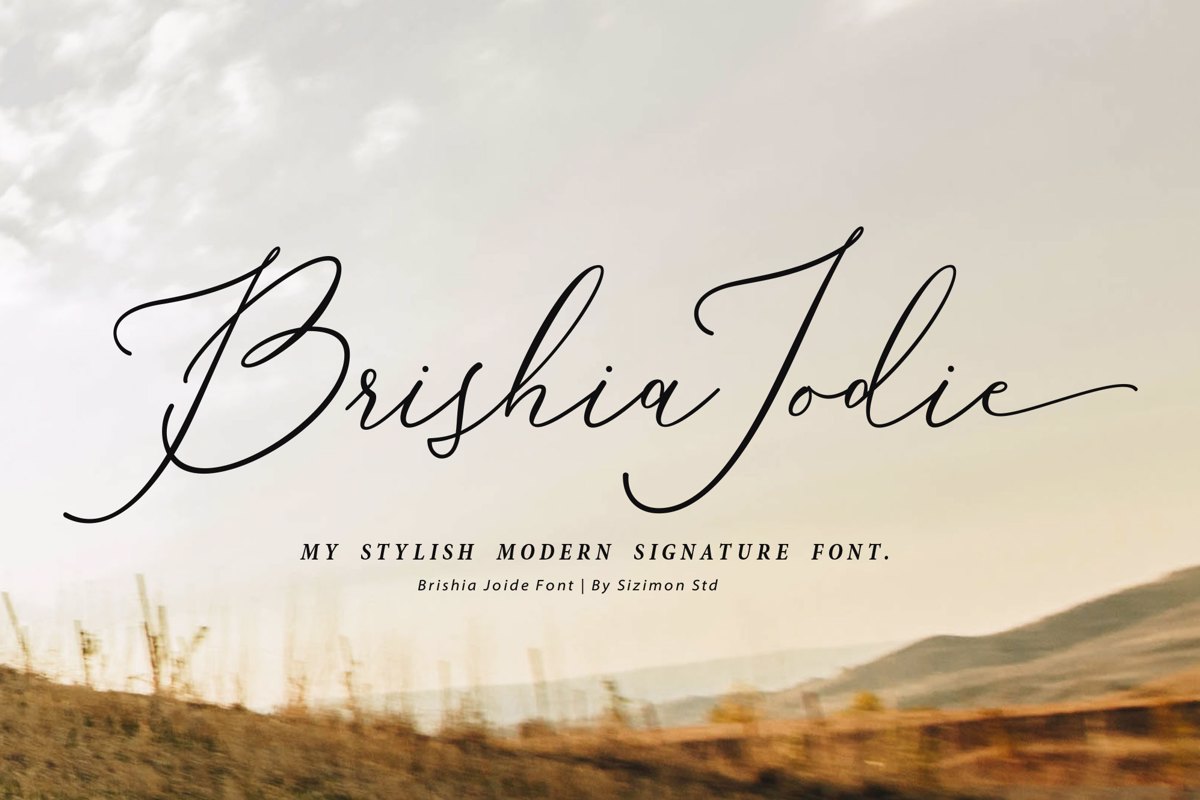 Brishia Jodie Wedding Font - Free Download